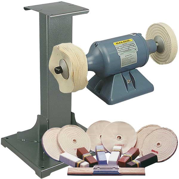 Baldor® 1 3hp Buffer 11 Ga Steel Stand And Buffing Kit Tp Tools