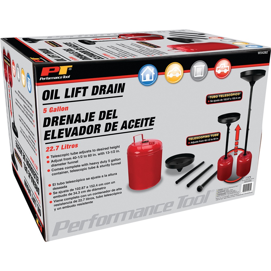 Performance Tool® 5-Gallon Oil Lift Drain - TP Tools & Equipment