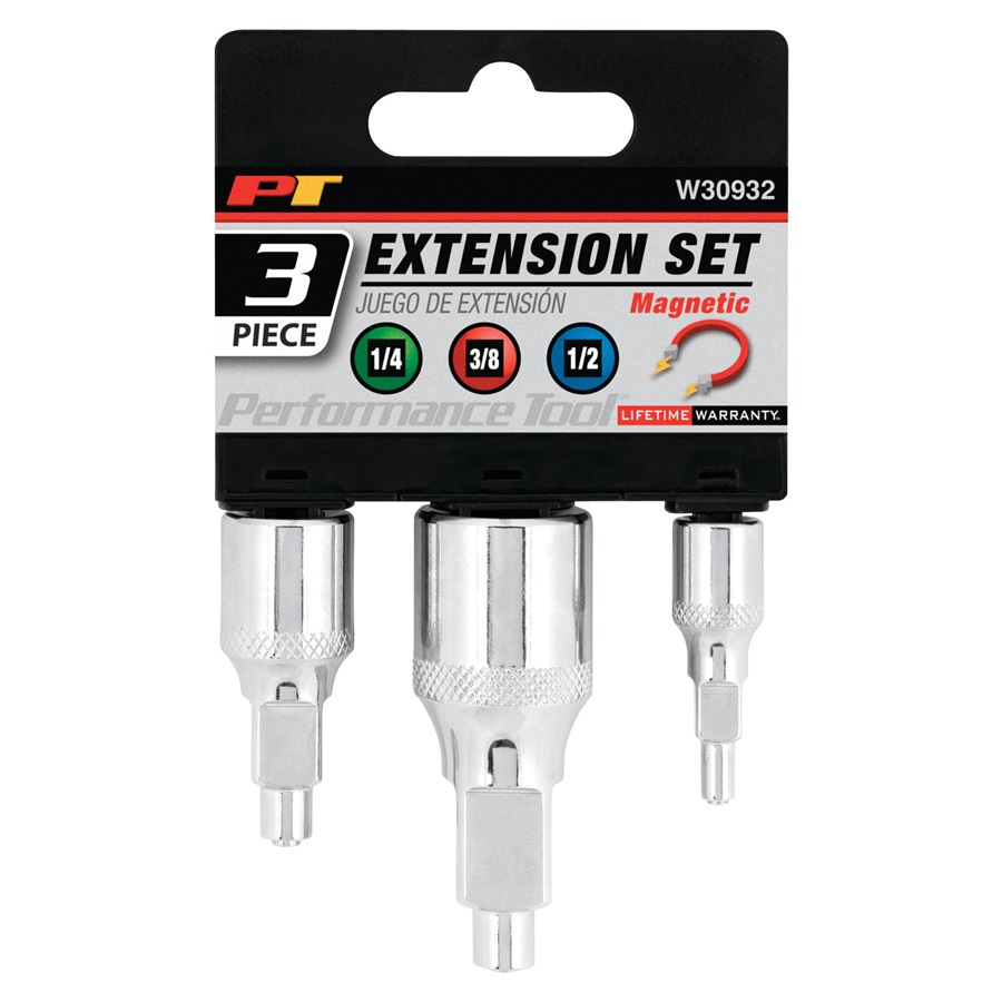 Performance Tool® 3-Pc Magnetic Extension Set - TP Tools & Equipment