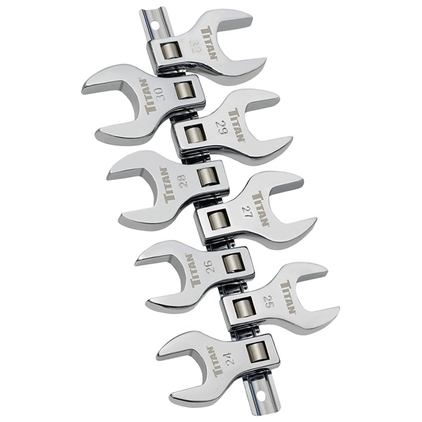 Titan™ 1/2" Drive Metric Jumbo Crowfoot Wrench Set - TP Tools & Equipment