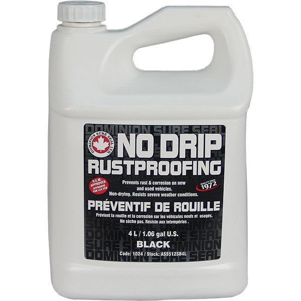 Dominion Sure Seal Spray-On NO DRIP Rustproofing - Black, 1.06 Gal - TP ...