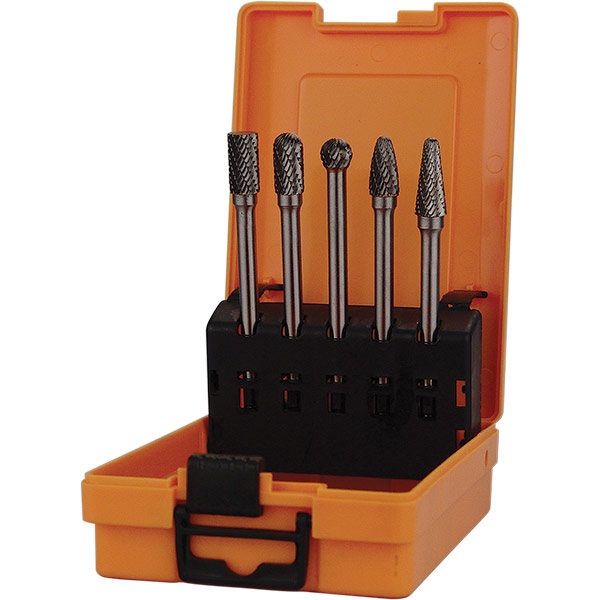 5-Pc Extended-Length Carbide Burr Set - TP Tools & Equipment