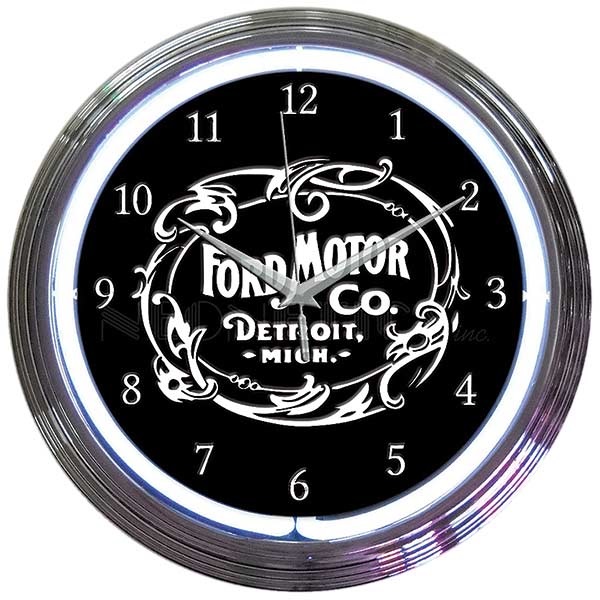 Ford Motor Company Neon Wall Clock - TP Tools & Equipment