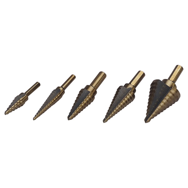 5-Pc Step Drill Bit Set - TP Tools & Equipment