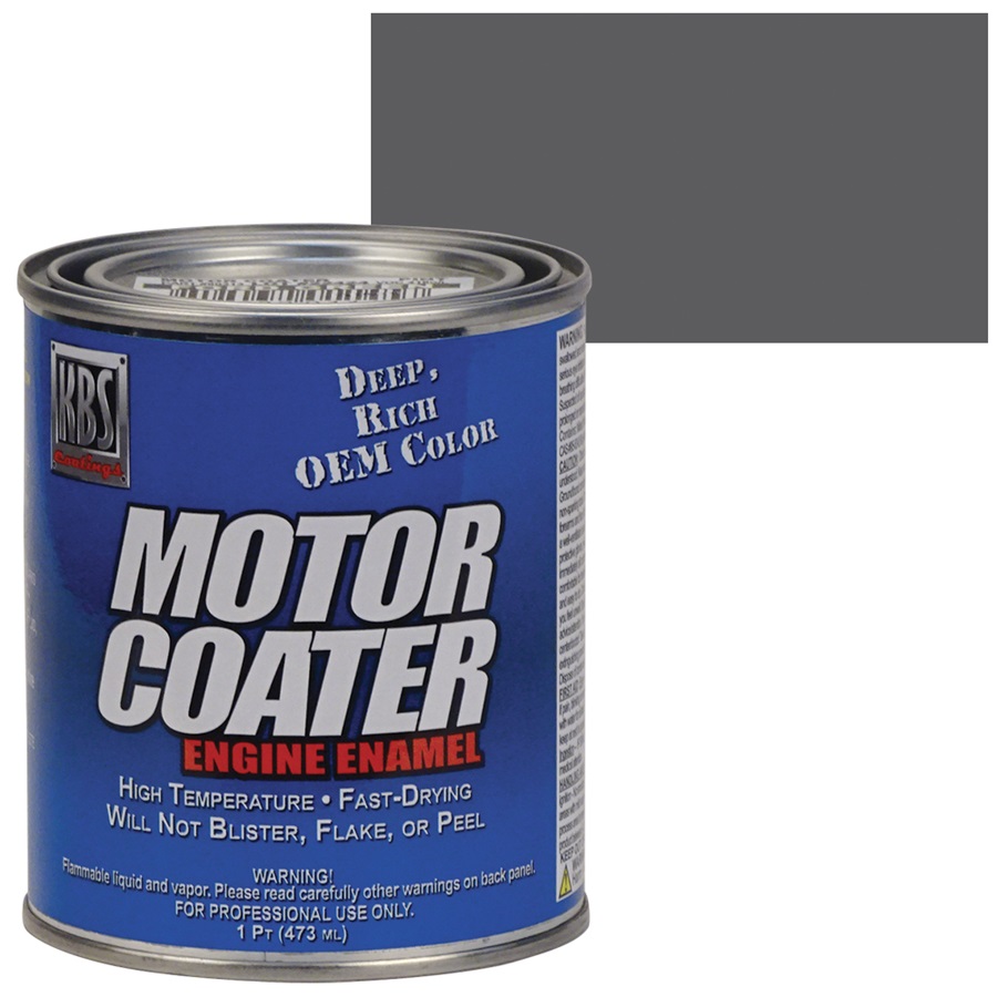 KBS Motor Coater Engine Enamel - Chevy Grey, Pint - TP Tools & Equipment