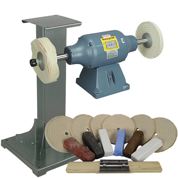 Baldor® 3/4HP Buffer, 11 Ga Steel Stand & Buffing Kit - TP Tools ...