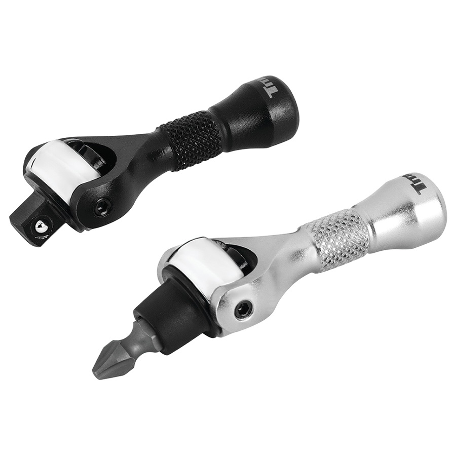 Titan™ 1/4" Drive Nano Swivel Ratchet and Ratcheting Bit Driver Set ...