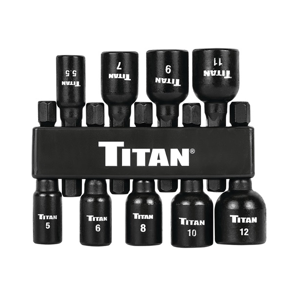 Titan™ 9-Pc Magnetic Nut Driver Set - Metric - TP Tools & Equipment
