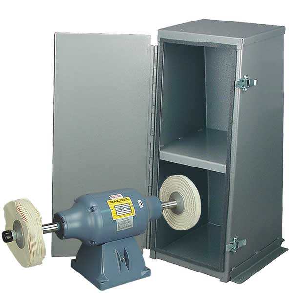 BALDOR® 3/4HP 2-Speed Buffer and Enclosed Buffer Cabinet Stand - TP ...