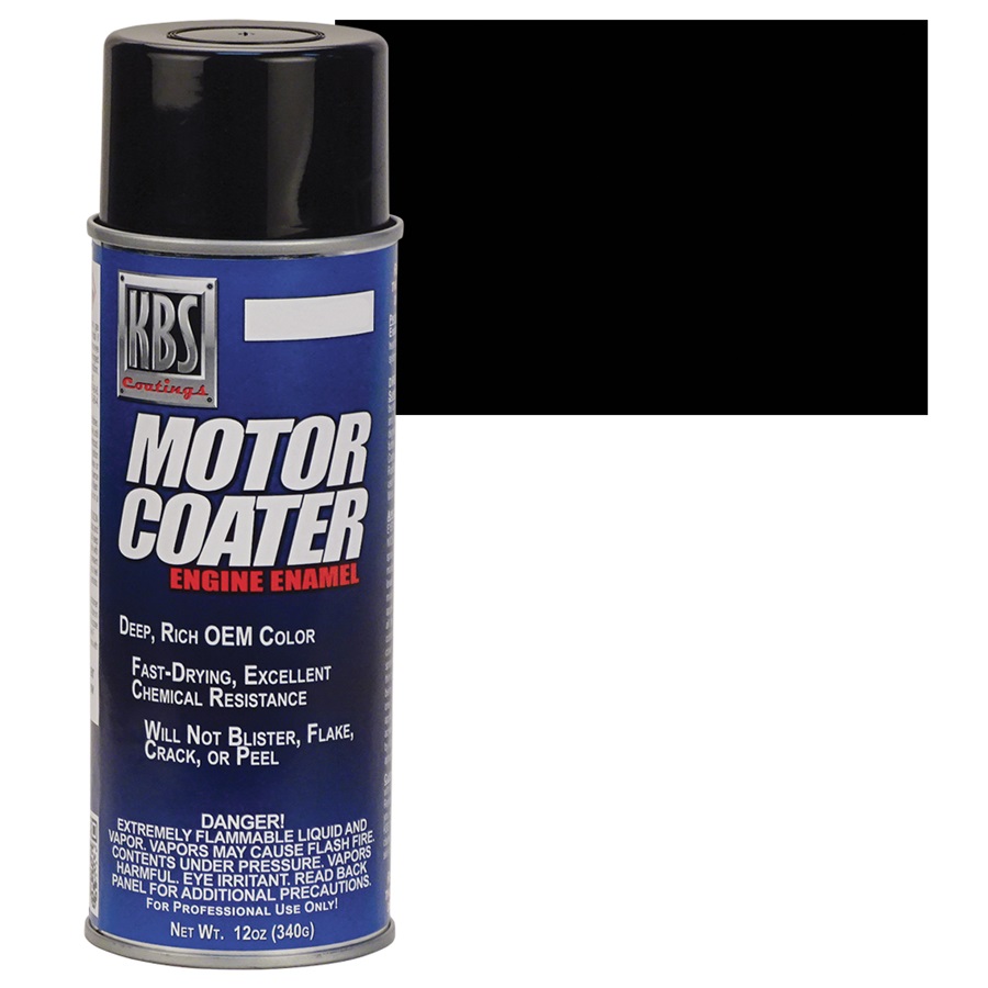 KBS Motor Coater Engine Enamel - Gloss Black, Aerosol - TP Tools ...
