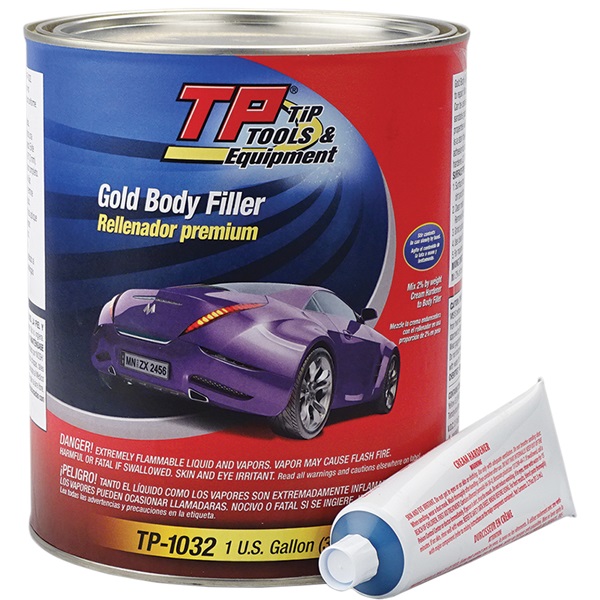 TP Tools® Gold Body Filler, Gallon - TP Tools & Equipment
